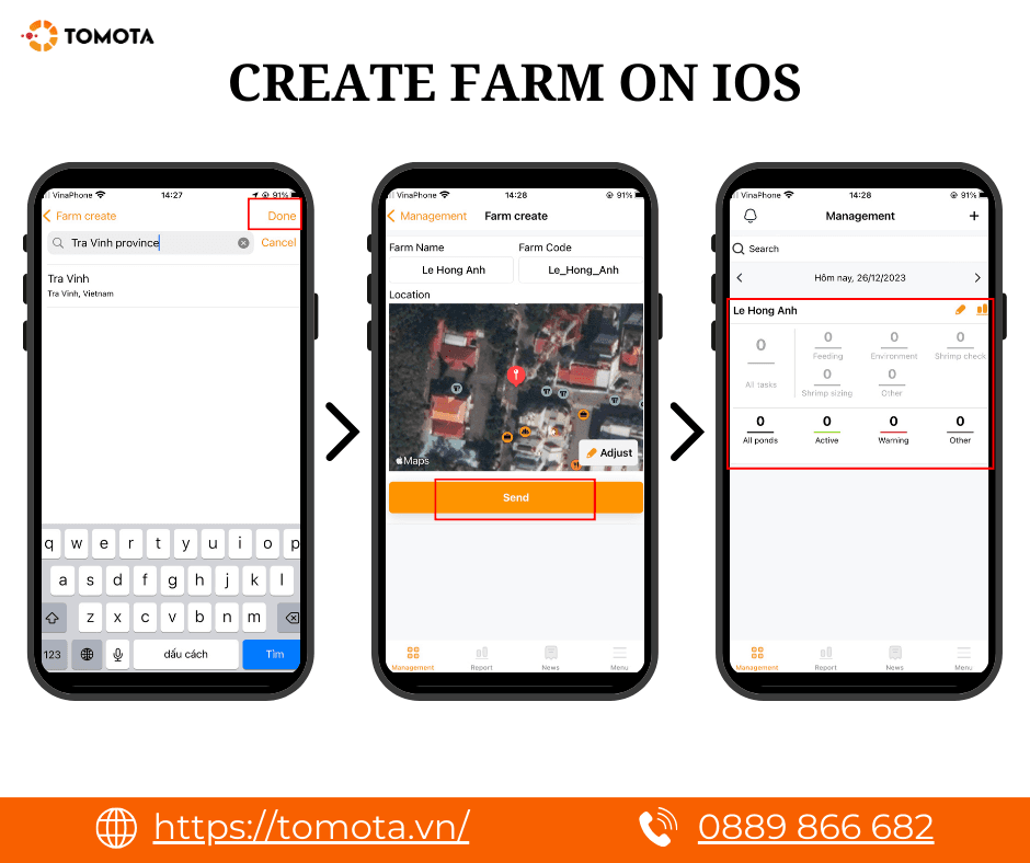 CREATING FARM AND POND ON THE TOMOTA APP