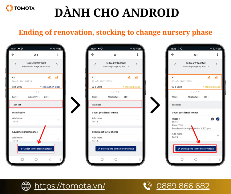 HOW TO CHANGE THE FARMING PHASE ON TOMOTA APP